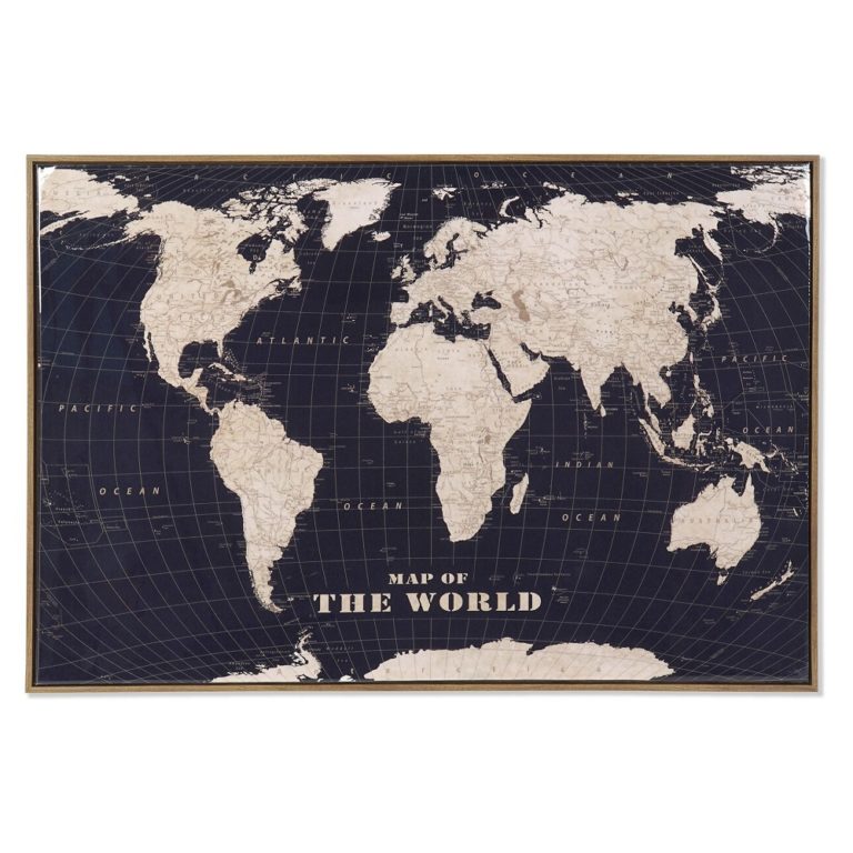 Cuadro Mapa Mundi - Mapa del Mundo - Cuadro mapa mundi
